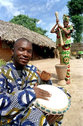 Woman Man Traditional Dress Gambia Editorial Stock Photo - Stock Image ...