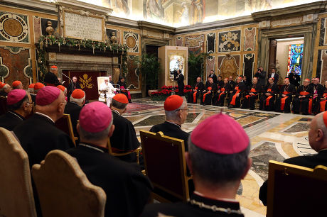 Pope Francis I at the Vatican, Rome, Italy - 22 Dec 2014 Stock Pictures ...