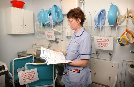 Hospital Orderly Sluice Room Editorial Stock Photo - Stock Image ...