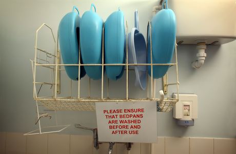 Bedpans Storage Sluice Room Editorial Stock Photo - Stock Image ...