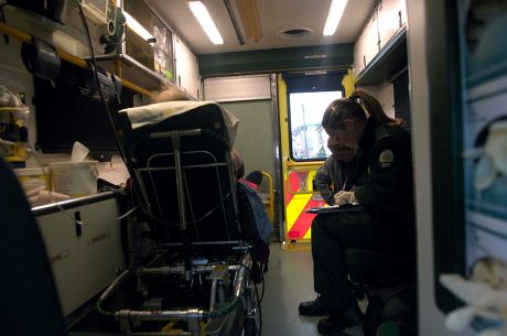 Paramedic Works Through Patients Set Notes Editorial Stock Photo ...