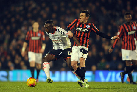 Fulhams Seko Fofana Brightons Adrian Colunga Editorial Stock Photo ...