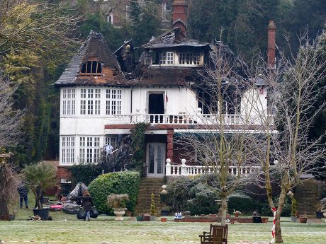 The Warren house fire, Caversham, Reading, Berkshire, Britain - 30 Dec ...