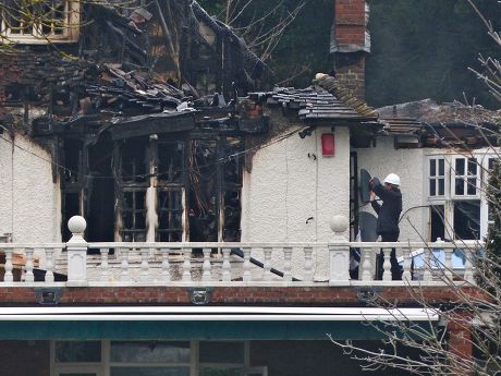 The Warren house fire, Caversham, Reading, Berkshire, Britain - 30 Dec ...