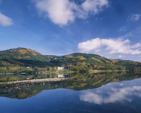 Loch View Autumn Loch Achray Central Editorial Stock Photo - Stock ...