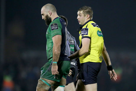 Connachts John Muldoon Talks Referee David Editorial Stock Photo ...