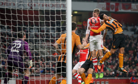 Per Mertesacker Heads Home Arsenals 1st Editorial Stock Photo - Stock ...