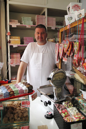 Owner Bombondzija Bosilicic Sweet Shop Belgrade Editorial Stock Photo ...