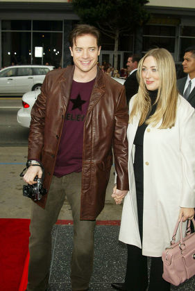 Brendan Fraser Wife Afton Smith Editorial Stock Photo - Stock Image ...
