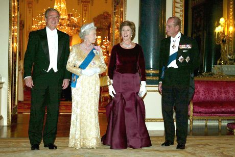 George W Bush Queen Elizabeth Ii Editorial Stock Photo - Stock Image ...