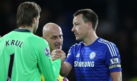 John Terry Chelsea Referee Roger East Editorial Stock Photo - Stock ...