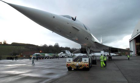 Concorde Finally Towed Hangar Birthplace Filton Editorial Stock Photo ...