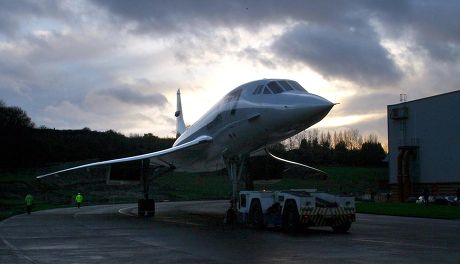 Concorde Finally Towed Hangar Birthplace Filton Editorial Stock Photo ...