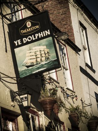 Dolphin Pub Sign Editorial Stock Photo - Stock Image | Shutterstock