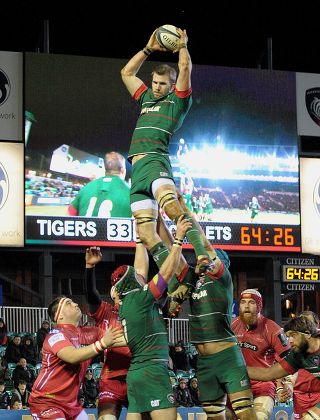 Leicesters Tom Croft Wins Lineout Ball Editorial Stock Photo - Stock ...