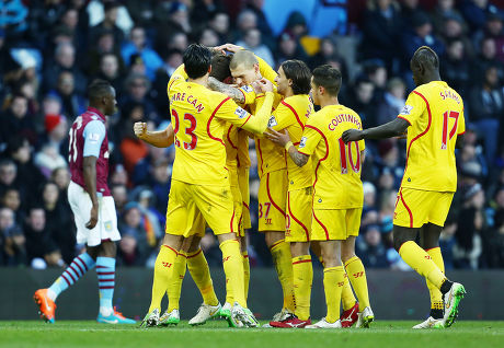 Fabio Borini Liverpool Celebrates Scoring Opening Editorial Stock Photo ...