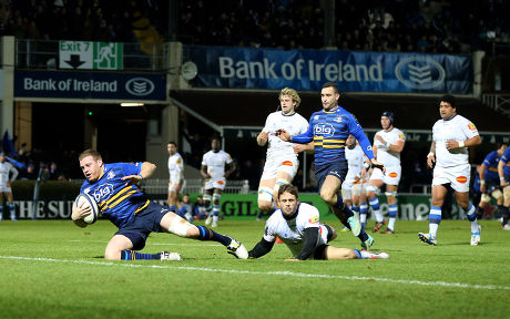 Leinsters Sean Cronin Scores Try Editorial Stock Photo - Stock Image ...