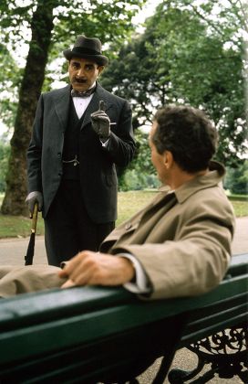 David Suchet Poirot Hugh Fraser Captain Editorial Stock Photo - Stock ...
