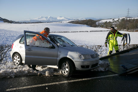 Vw Polo That Crashed Fell Into Editorial Stock Photo - Stock Image ...