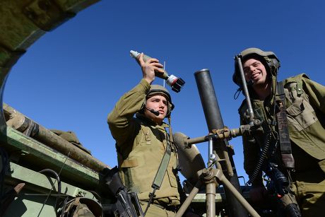 Israeli Soldier Holds Mortar Shell Near Editorial Stock Photo - Stock ...