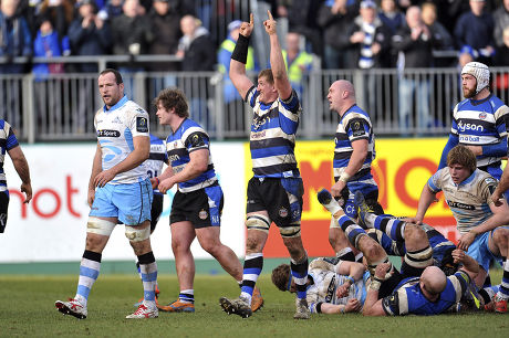 Bath Rugby Captain Stuart Hooper Celebrates Editorial Stock Photo ...