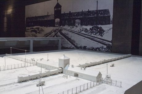 Model Replica Auschwitz Concentration Camps Created Editorial Stock ...