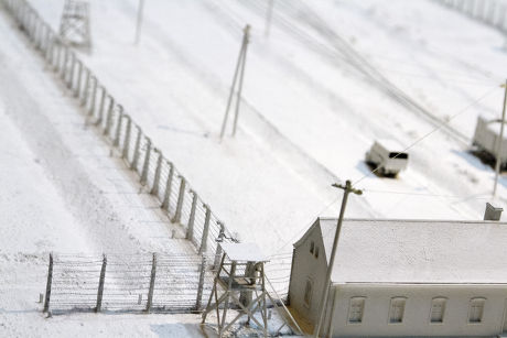 Model Replica Auschwitz Concentration Camps Created Editorial Stock ...