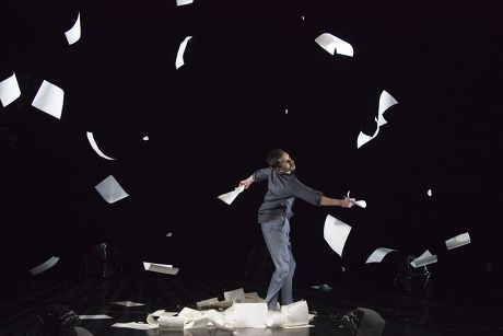 Aakash Odedra Dances Flying Paper Editorial Stock Photo - Stock Image ...
