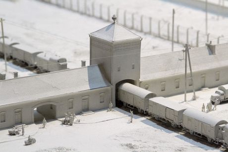 Model Replica Auschwitz Concentration Camp Created Editorial Stock ...