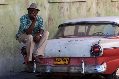 Cuban Taxi Driver His Vintage Taxi Editorial Stock Photo - Stock Image ...