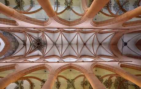 Late Gothic Cross Vault Ceiling View Editorial Stock Photo - Stock ...