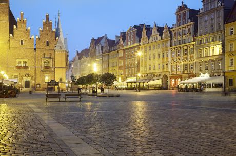 Market Square Rynek We Wroclawiu Wroclaw Editorial Stock Photo - Stock ...