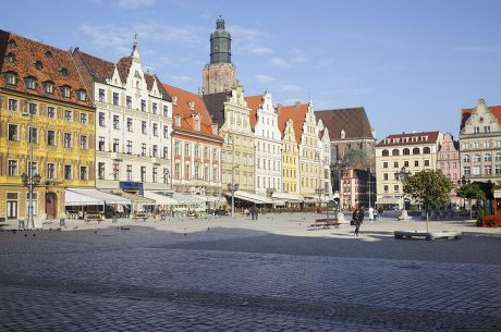 Market Square Rynek We Wroclawiu Wroclaw Editorial Stock Photo - Stock ...