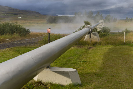 Pipeline Boiling Water Supply Akranes Borgarnes Editorial Stock Photo ...