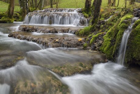 Tufa Formations Stream Swabian Jura Biosphere Editorial Stock Photo ...