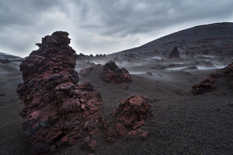 Red Basalt Tolbachik Volcano Kamchatka Russia Editorial Stock Photo ...