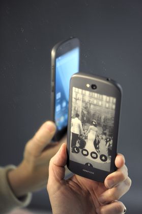 Russianmade Yotaphone Unveiled New Model Yotaphone Editorial Stock ...