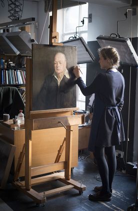 Restorer India Dewar Works On Portrait Editorial Stock Photo - Stock ...