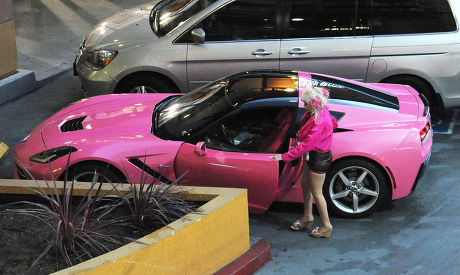 Angelyne Her Pink Corvette Sportscar Editorial Stock Photo - Stock ...