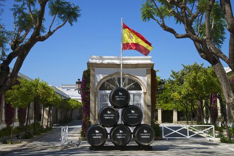 Sherry Barrels Osborne Winery El Puerto Editorial Stock Photo - Stock ...