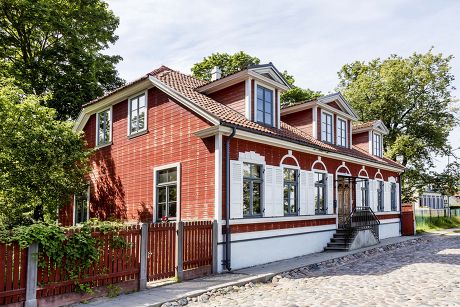 Wooden House Kipsala Riga Latvia Editorial Stock Photo - Stock Image ...