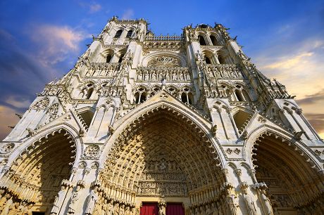 Gothic Amiens Cathedral Notre Dame Damiens Editorial Stock Photo ...