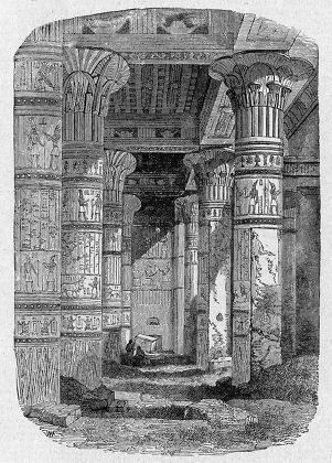Arcade Ancient Egyptian Temple Editorial Stock Photo - Stock Image ...
