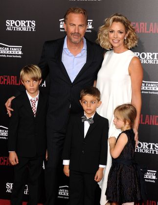 Kevin Costner Wife Christine Baumgartner Children Editorial Stock Photo ...
