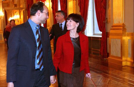 BELGIAN CELEBRITIES AT A RECEPTION AT THE ROYAL PALACE OF BRUSSELS ...