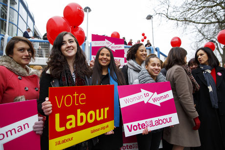 Labour Supporters Help Launch Labours General Editorial Stock Photo ...