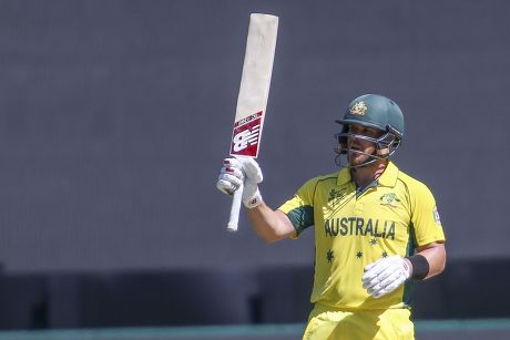 Aaron Finch Raises His Bat After Editorial Stock Photo - Stock Image ...