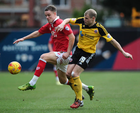 Bristol Citys Matt Smith Battles Ball Editorial Stock Photo - Stock ...