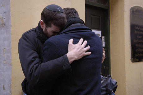 Two Danish Male Jews Comfort Each Editorial Stock Photo - Stock Image ...