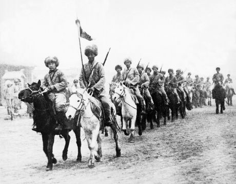 Manchuria 1931 Japanese Calvary Under Command Editorial Stock Photo ...